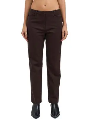 THELATEST Straight Leg Trouser Brown