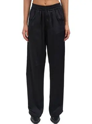 Andrea Ya'aqov Wide Leg Trousers - Black