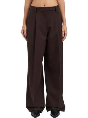 THELATEST Wide Leg Trousers - Brown