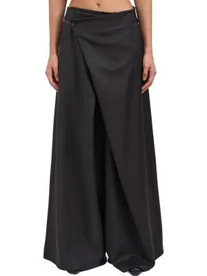 Andrea Ya'aqov Wide Leg Trousers - Brown