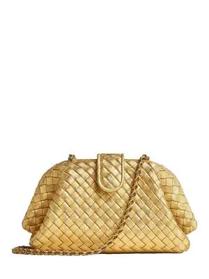 BOTTEGA  VENETA Small Lauren 1980 Clutch - Gold