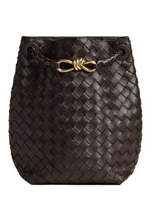 BOTTEGA  VENETA Small Andiamo Bucket Fondant