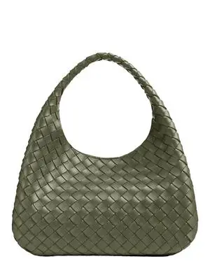 Bottega Veneta Intrecciato Leather Shoulder Bag - Pickle