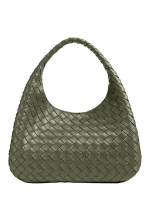 Bottega Veneta Intrecciato Leather Shoulder Bag Pickle