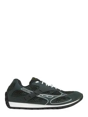 Bottega Veneta Orbit Lace-Up Sneakers Dark Green