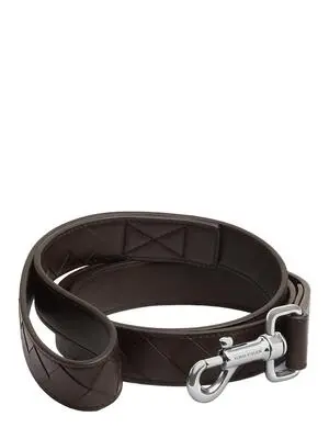 BOTTEGA  VENETA Medium Intrecciato Dog Leash - Fondant