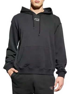 DIESEL® Logo-plaque Hoodie - Black