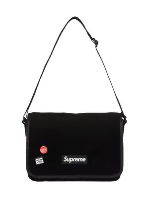 Supreme Velvet Small Messenger Bag - Black