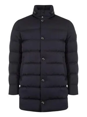Moncler Vallonpierre Long Parka - Blue