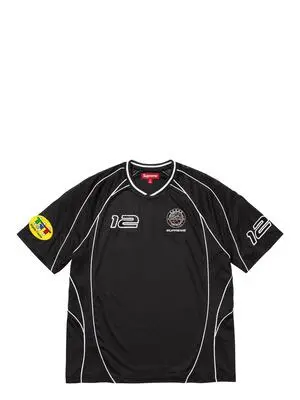 Supreme Piping Soccer Jersey - Black