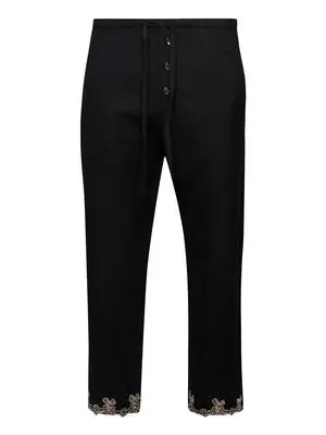 BODE Laurelist Pajama Pants - Black