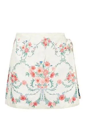 Agua Bendita Luna Mosqueta Wrap Mini Skirt - Multicolour