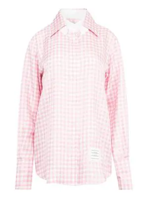 Thom Browne Straight Fit Modular Shirt - Pink