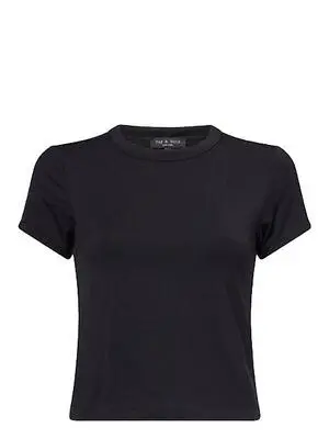 Rag & Bone Luca Baby Tee - Black