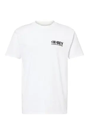 Obey All Seeing Short-sleeve Cotton T-shirt - White