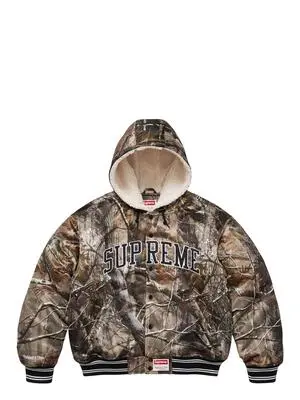 Supreme X Mitchell & Ness Realtree Ap Camo Varsity Jacket - Brown