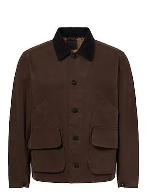 Citizens Of Humanity Hunter Flap-pocket Cotton Jacket - Dark Brown