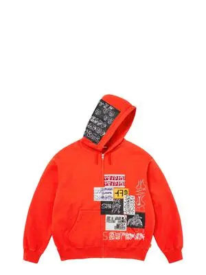 Supreme 176 Zip Up Hooded Sweatshirt - Orange