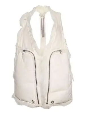 Rick Owens Bauhaus Montone Vest - White