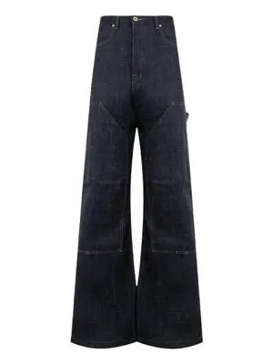 Rick Owens Strobe Double Knee Pants - Blue