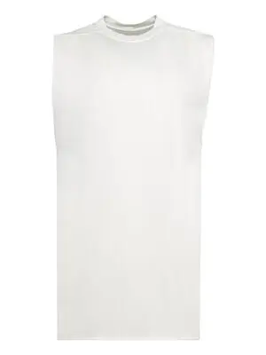 Rick Owens Jumbo Knit Sleeveless Tee - White