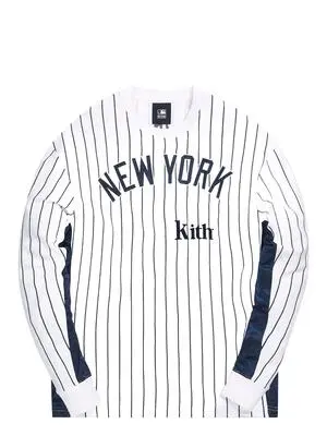 Kith For Major League Baseball New York Yankees Long-sleeve Quinn Combo - White
