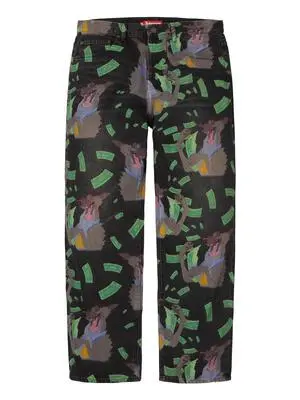 Supreme All Dogs Go To Heaven Loose Fit Jean - Black