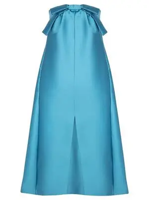 Bernadette Jacques Strapless Satin Gown - Sky Blue