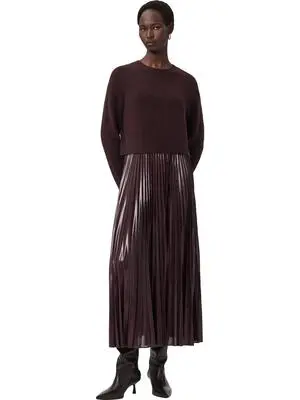 ALLSAINTS Spark 2-in-1 Dress - Red