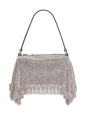 Alexander Wang Divina Crystal Mesh Pochette - Silver