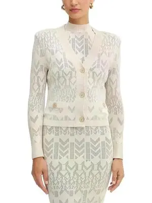 MARCIANO Patterned Button Cardigan - Neutrals