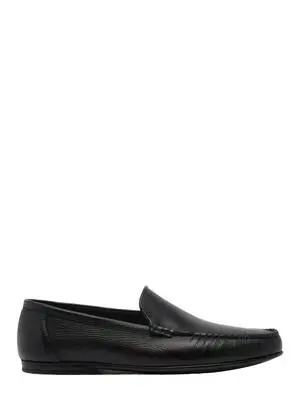 Bally Grained Leather Loafers - Black