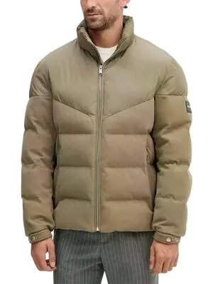 BOSS Padded Zip-up Jacket - Neutrals