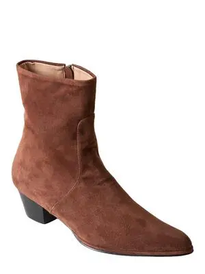 HUMA BLANCO Mae Western Boots Chocolate Suede