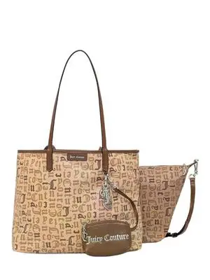 Juicy Couture Logo-patch Tote Bag - Neutrals
