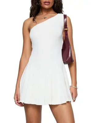 Princess Polly One-shoulder Mini Dress - White