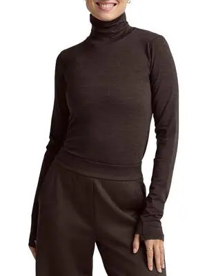 Beyond Yoga Luxeknit Turtleneck Dark Chocolate