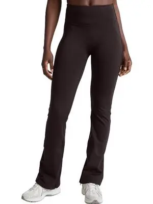 Beyond Yoga Pacer Fleece Bootcut Pants Dark Chocolate