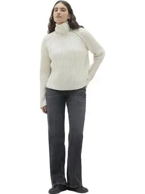 Naked Cashmere Aryana Cashmere Turtleneck Sweater Ecru