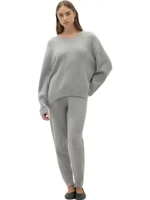 Naked Cashmere Heidi Ribbed Jogger Pant - Shadow Heather