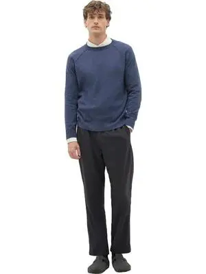 Naked Cashmere Lorenzo Cashmere Crewneck - Indigo Heather
