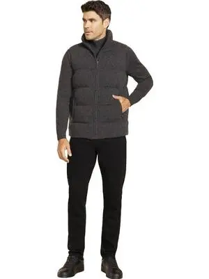 Naked Cashmere Cody Cashmere Puffer Vest Charcoal