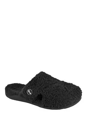 STRIVE Faux Fur Slide Slipper - Black