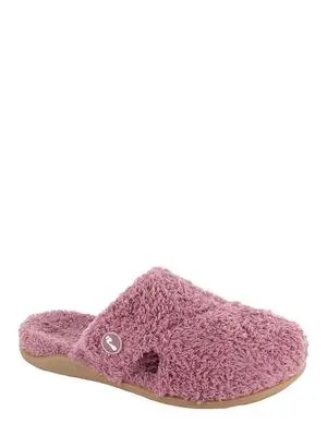 STRIVE Faux Fur Slide Slipper - Heather Pink
