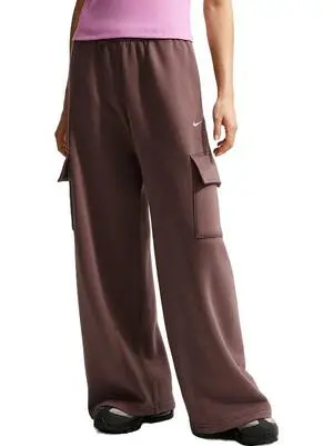 Nike Sportswear Phoenix Fleece Wide Leg Cargo Sweatpants - 502 Tattoo/sail