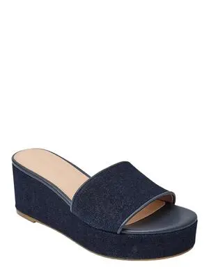 Jack Rogers Bay Platform Wedge Sandal Indigo