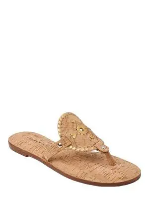 Jack Rogers Collins Sandal - Cork/gold