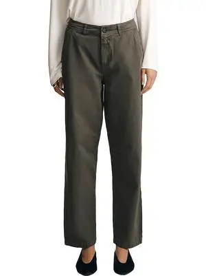 MAVI High Waist Wide Leg Twill Pants - Kambaba
