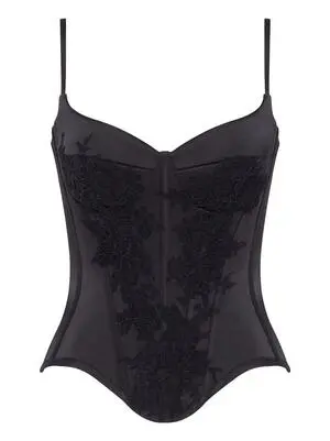 MILLA Obsidian Lace Corset - Black