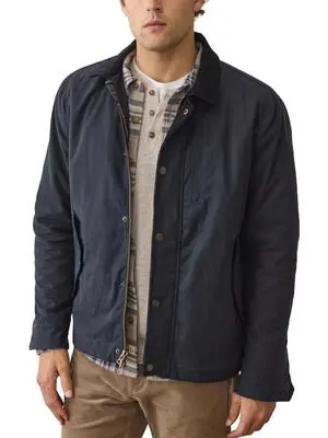 Marine Layer Waxed Canvas Barn Jacket - Faded Navy